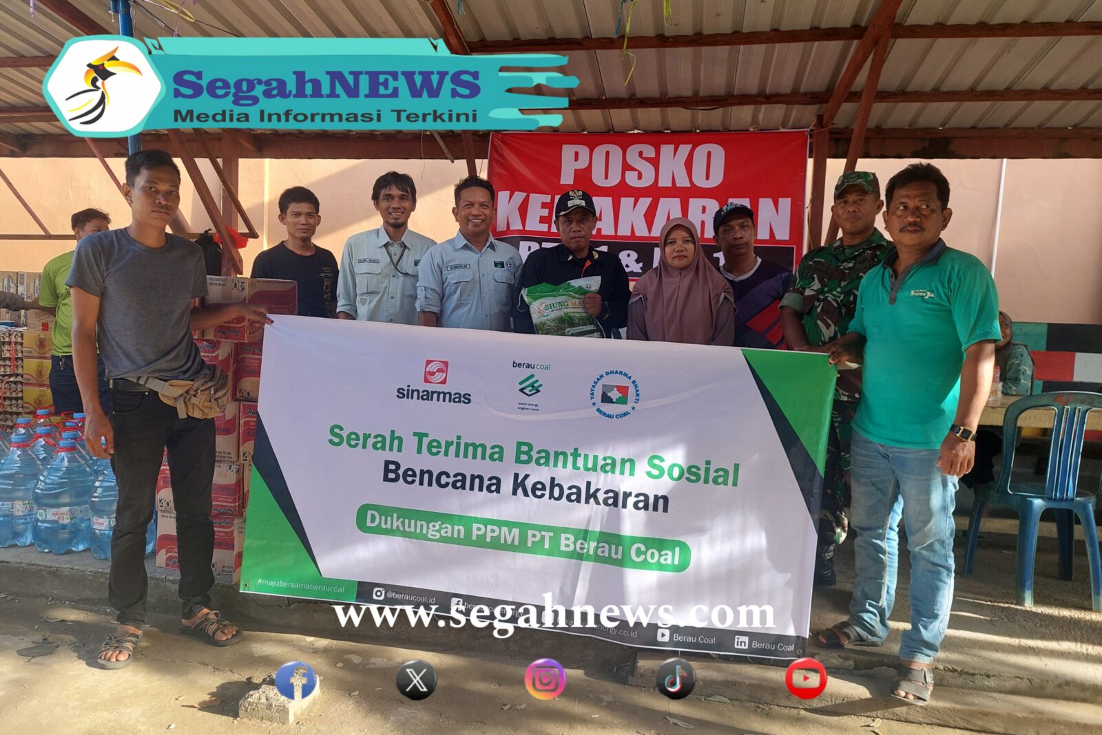 PT. Berau Coal Berikan Bantuan Sosial Kepada Korban Kebakaran - SegahNEWS