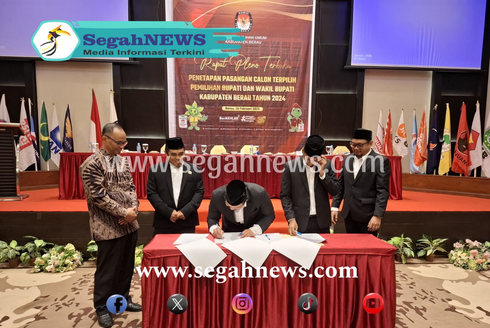 KPU Berau Tetapkan Sri Juniarsih Mas dan Gamalis Sebagai Bupati Dan ...