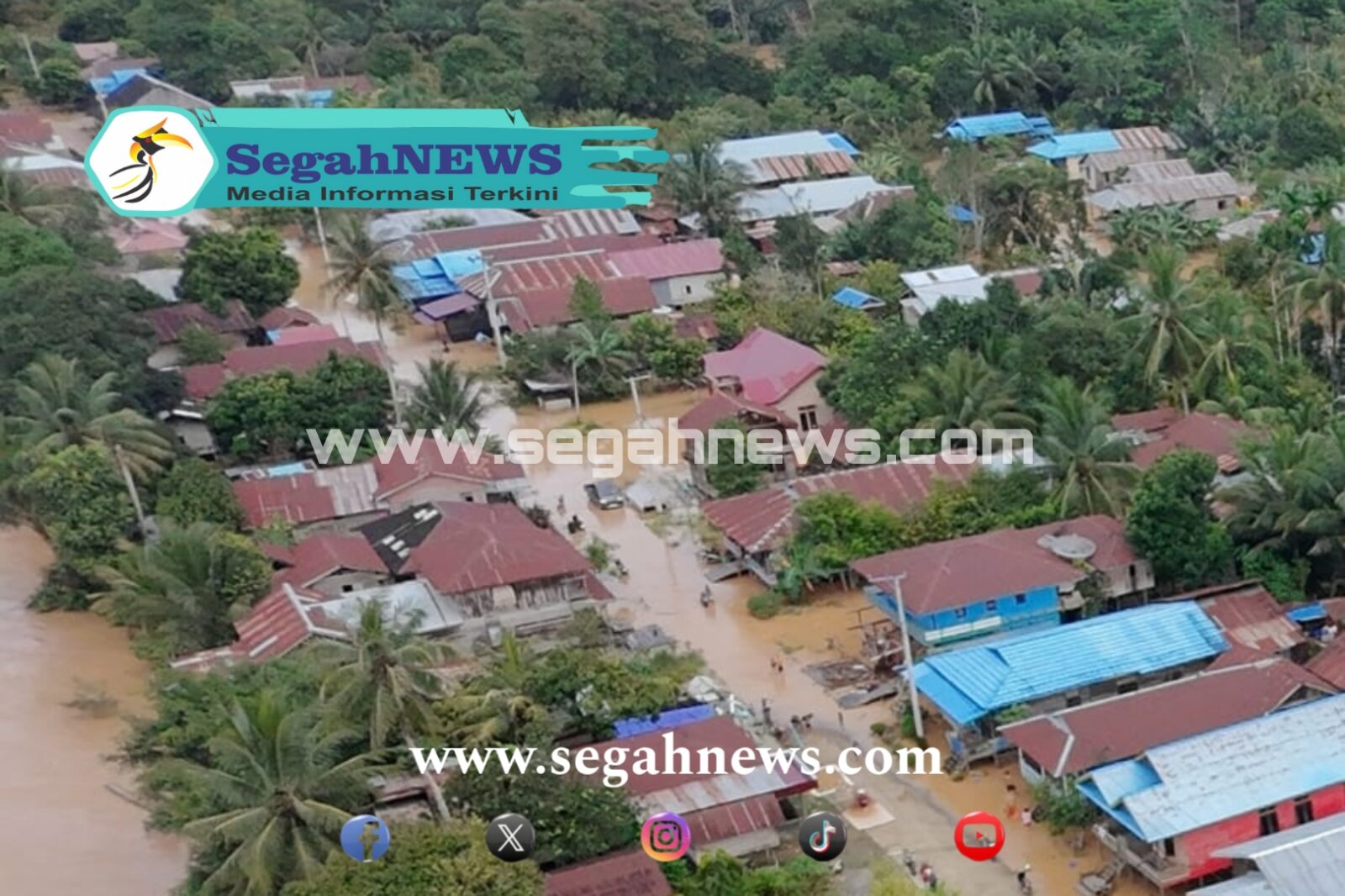 9 Desa Dari 3 Kecamatan di Kabupaten Berau Terendam Banjir - SegahNEWS